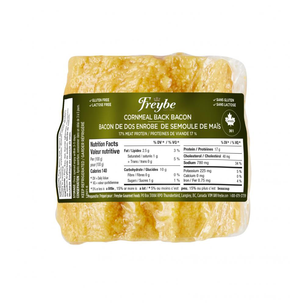 Cornmeal Back Bacon - Freybe